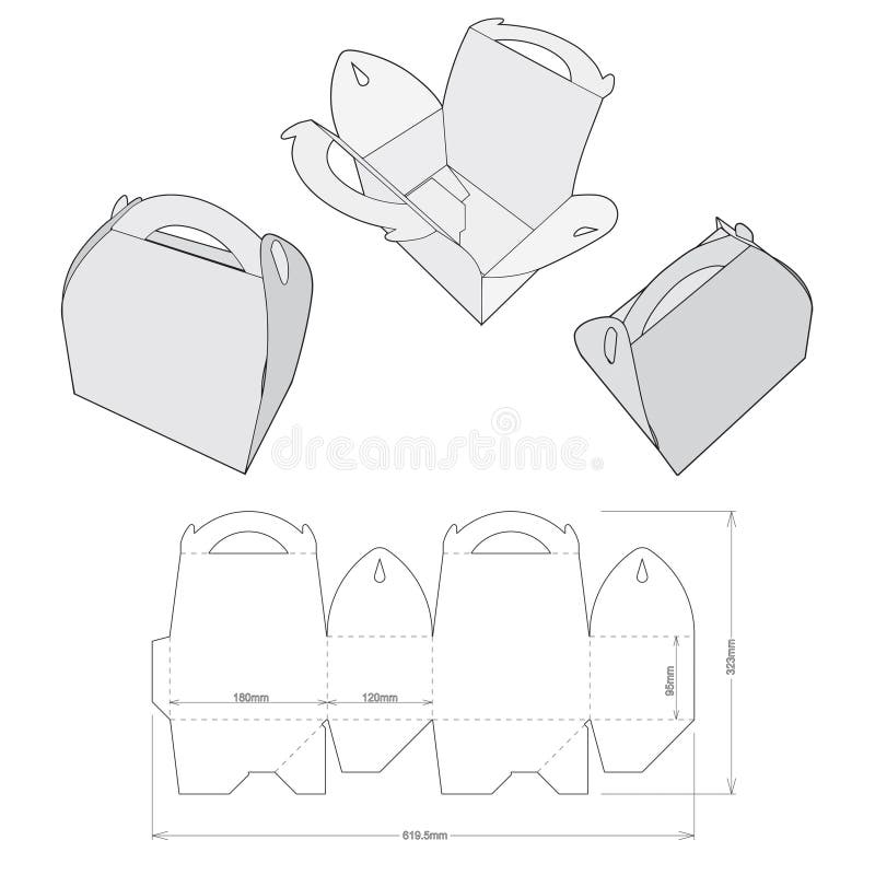 Cake Box Internal Measurement Stock Illustrations – 374 Cake Box ...