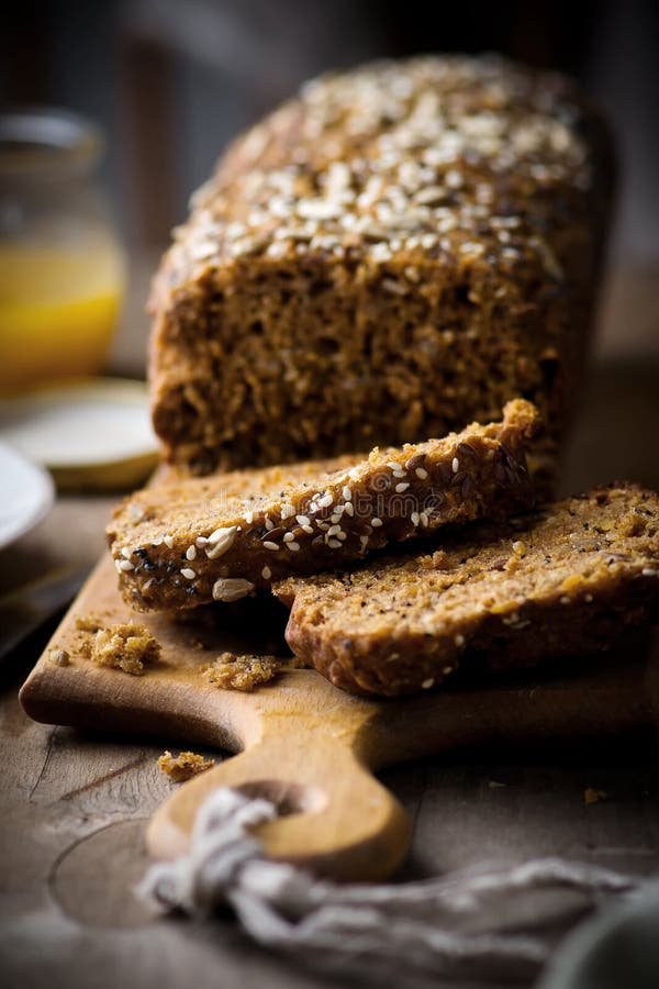 The Cake with Bran and Sunflower Seeds Stock Photo - Image of seed ...