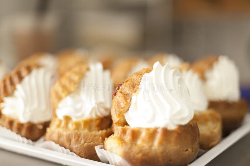 Cake in the cafeteria stock photo. Image of batter, dough - 42698862