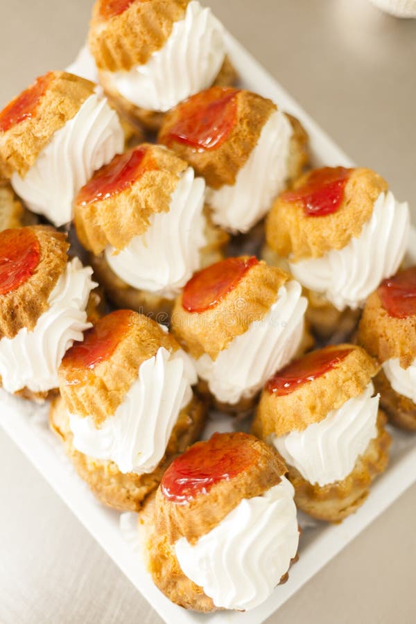 Cake in the cafeteria stock image. Image of cake, dough - 42698951