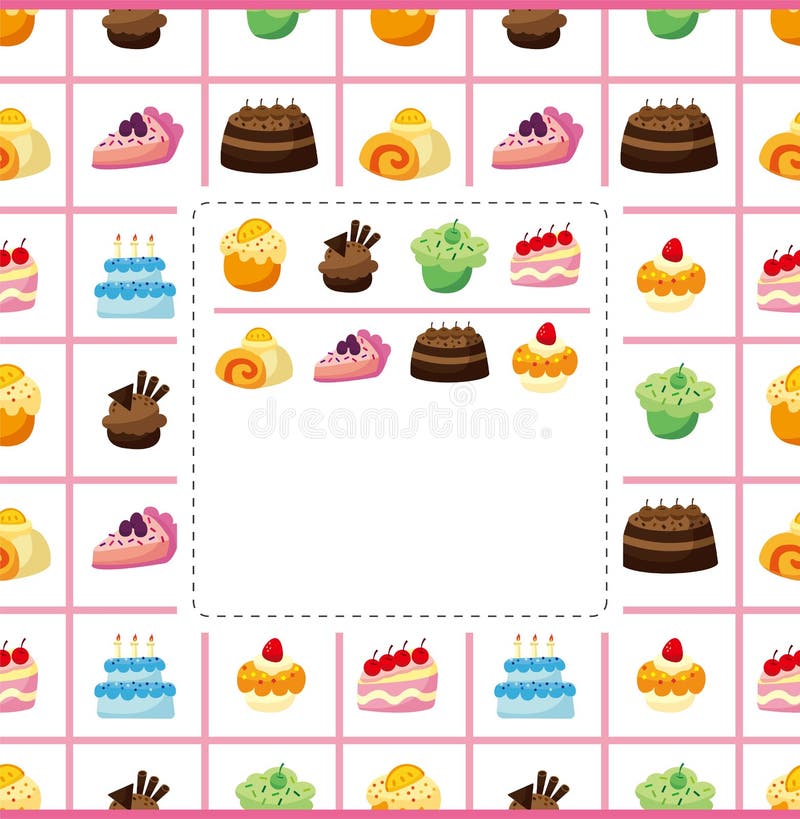 Cartoon cake card stock vector. Illustration of honey - 19832508