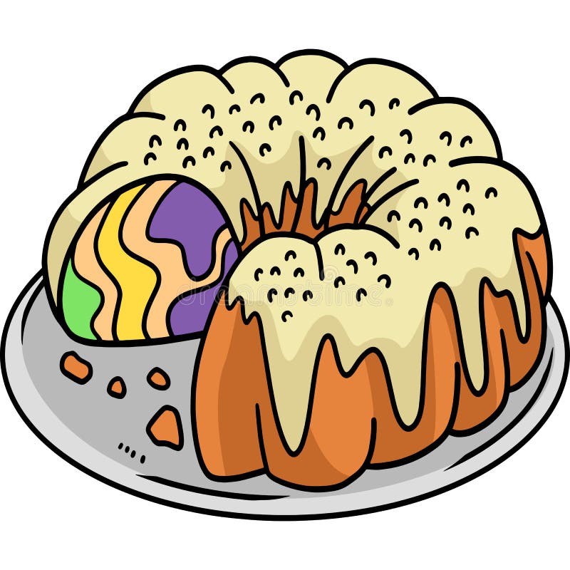 Cake Cartoon Colored Clipart Illustration Stock Vector - Illustration ...