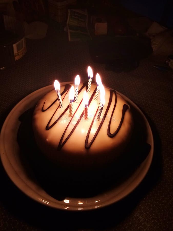 Cake for Celebration Birthday Stock Photo - Image of candles, dessert ...