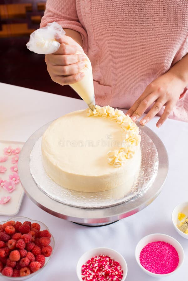 Cake decorating stock image. Image of berry, ingredients - 38714401