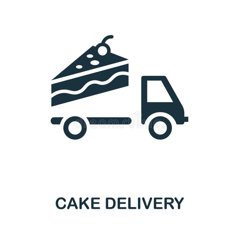 Cake Delivery Icon. Simple Element from Delivery Collection. Creative ...