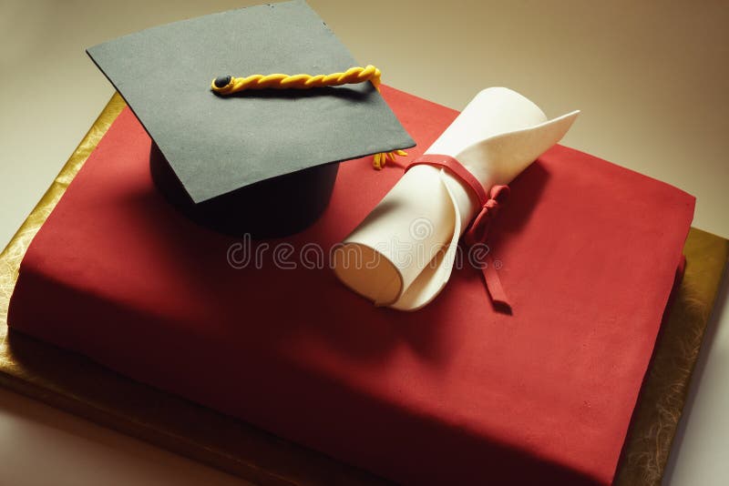 Cake for Diploma stock photo. Image of diploma, decoration - 87573330