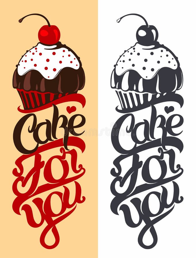 Cake emblem stock vector. Illustration of bakery, cherry - 97462682