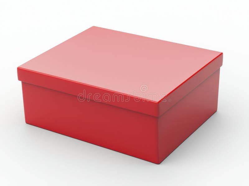 Cake Explosion Box Gift Blank Template, 3D Illustration. Stock ...
