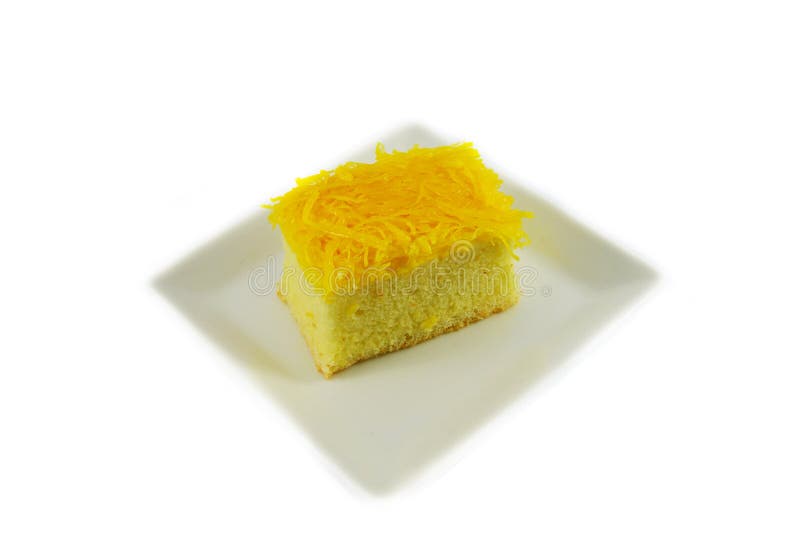 Cake golden threads stock image. Image of cake, handmade - 54575109