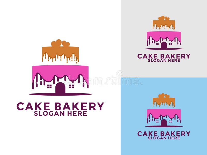 Cake Logo Icon Template, Cake Bakery Logo Vector Illustration Stock ...