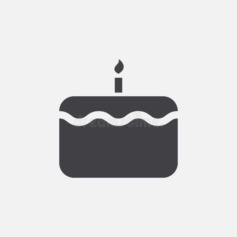 Cake Icon, Logo Illustration, Group Pictogram Isolated on White. Stock ...