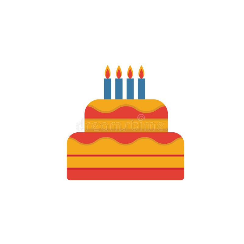 Cake Icon. Simple Element from Party Icon Icons Collection Stock ...