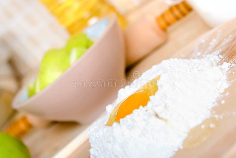 Cake ingredients stock image. Image of dough, domestic - 5457427