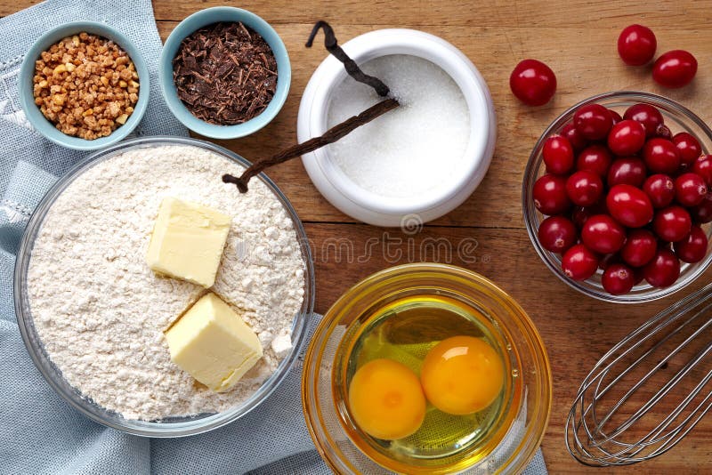 Baking Chocolate Cake - Ingredients and Blank Paper - Background Stock ...