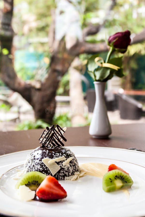 Cake Italian Food a Beautiful Decorative Plates Stock Photo - Image of ...