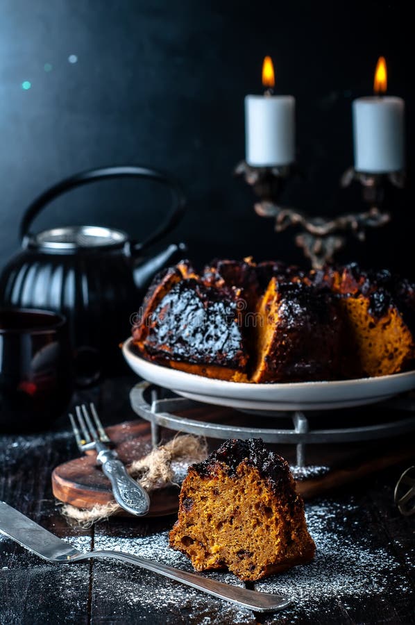 Cake with Jam and Chocolate Stock Photo - Image of chocolate, christmas ...