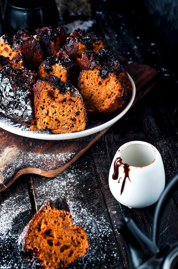 Cake with Jam and Chocolate Stock Photo - Image of baking, chocolate ...