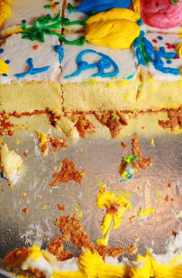 Cake Leftovers stock image. Image of icing, leftovers - 4212669
