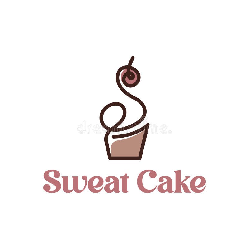 Sweat Cake Logo Design Template Stock Illustration - Illustration of ...