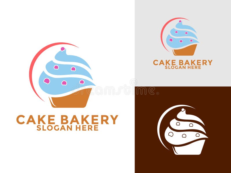 Cake Logo Icon Template, Cake Bakery Logo Vector Illustration Stock ...