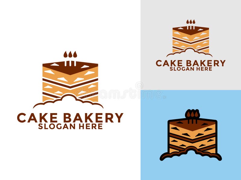 Cake Logo Icon Template, Cake Bakery Logo Vector Illustration Stock ...
