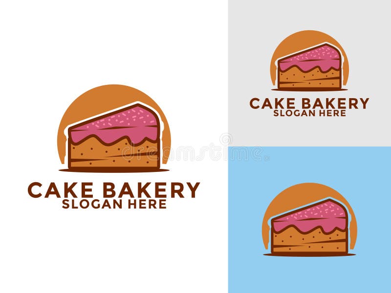 Cake Logo Icon Template, Cake Bakery Logo Vector Illustration Stock ...