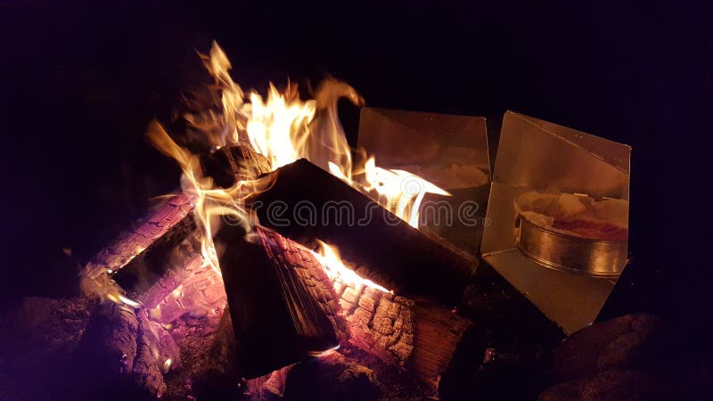 Cake made on fire stock photo. Image of yellow, cake - 147491678