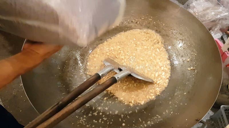 Cake made of popped rice stock footage. Video of boiling - 196663636