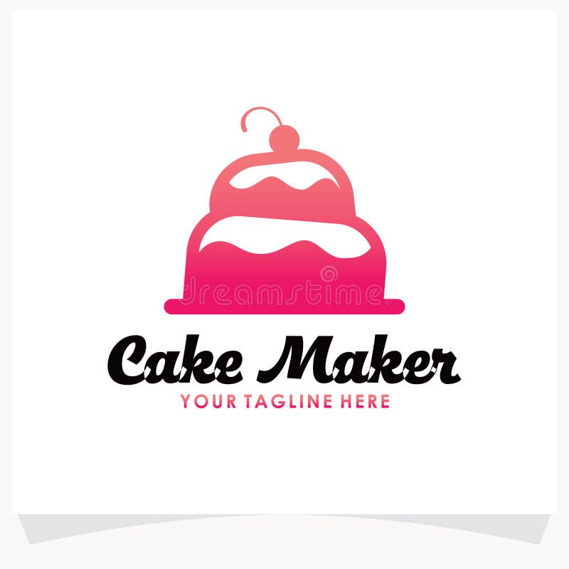 Cake Maker Logo Set Design Template Collection Stock Vector ...