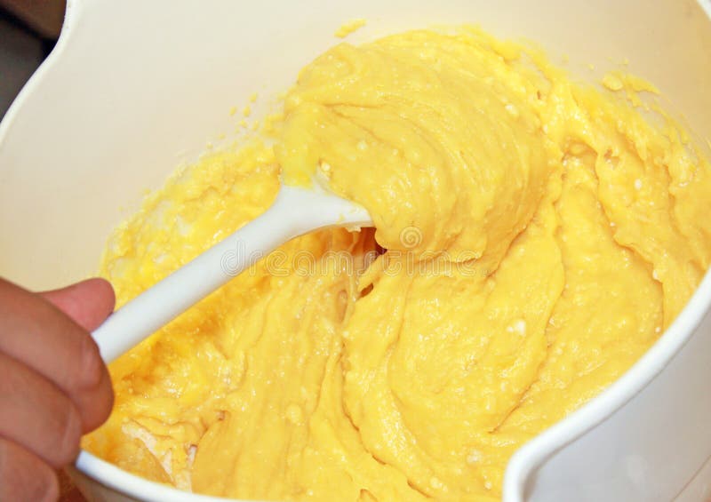 Cake Mixing stock photo. Image of spatula, bakery, manual - 15046160