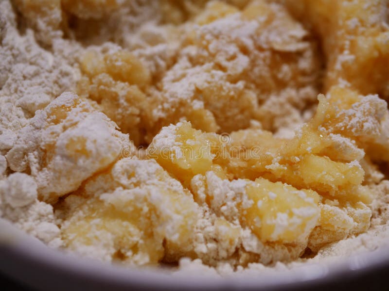 Cake Mixture in a Bowl Ready for Mixing Stock Image - Image of ...