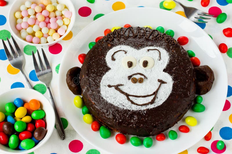 Cake Monkey stock image. Image of icing, decorative, design - 78276165