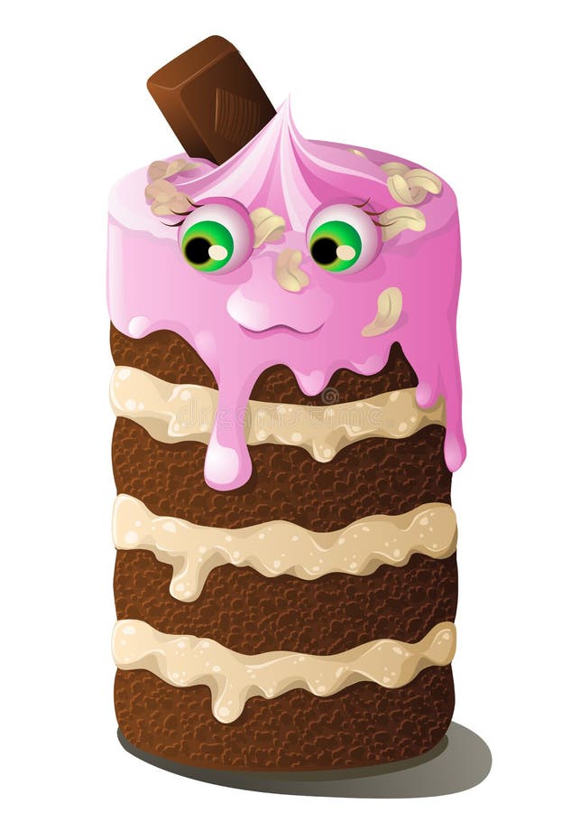 Cake Monster stock illustration. Illustration of illustrations - 28730993