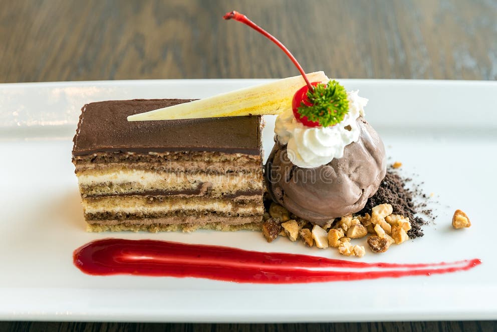 Cake Opera stock image. Image of layered, round, opera - 94245773