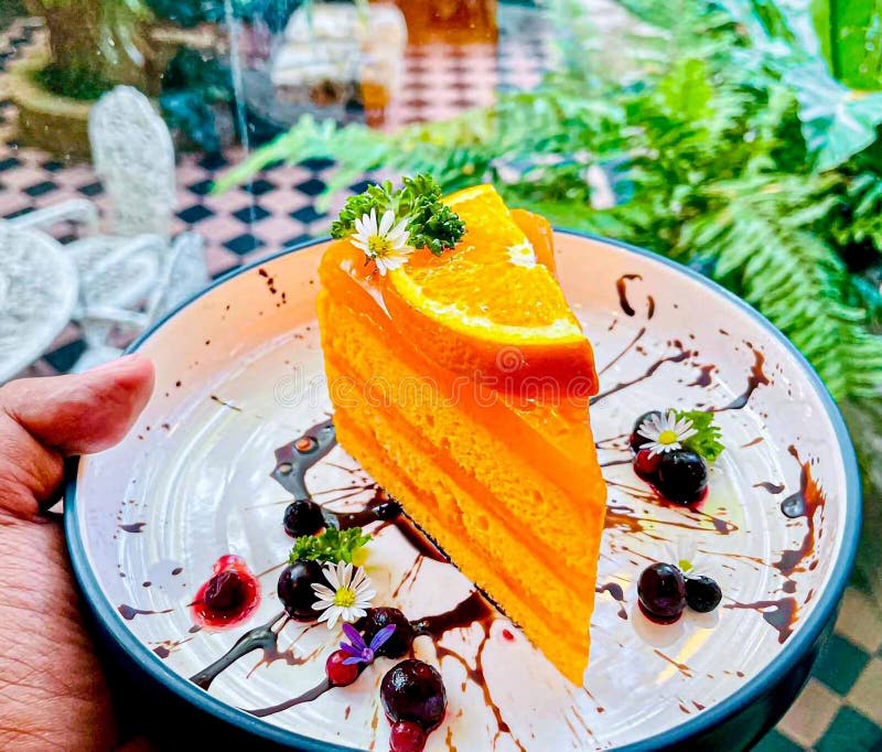 Cake with Orange Frosting, Traditional Treat in the Netherlands for ...