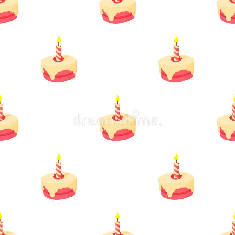 Cake Pattern Seamless Vector Stock Vector - Illustration of seamless ...