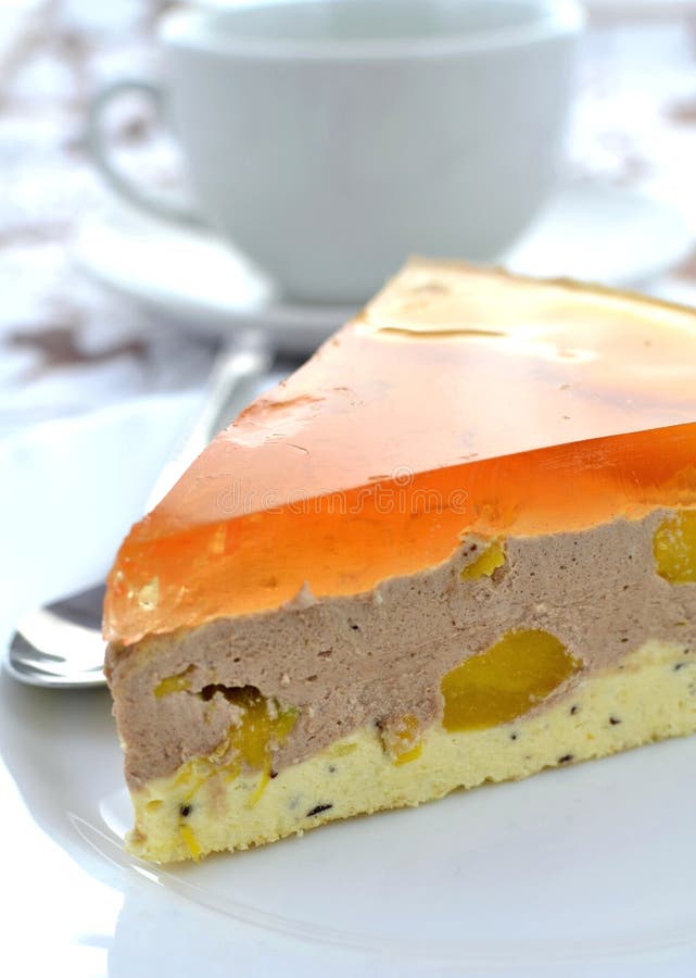 Cake - peach glacier stock photo. Image of cream, tasty - 311383346