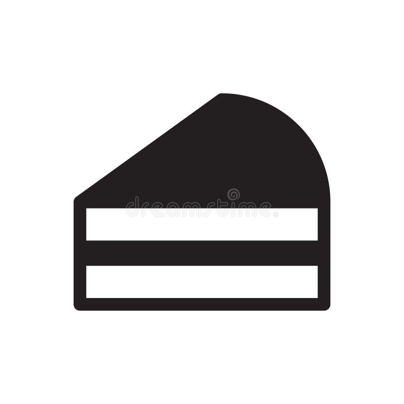 Cake piece icon stock vector. Illustration of delicious - 361068733