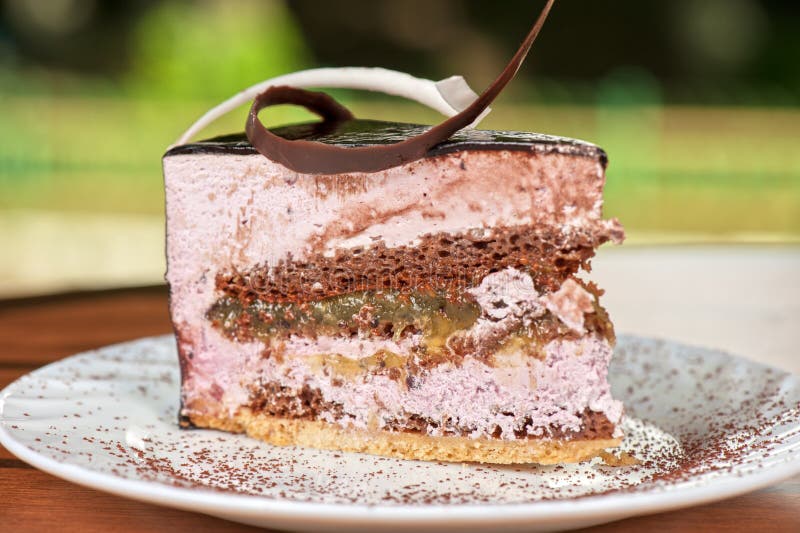 Cake piece stock photo. Image of berry, desert, cake - 40895302