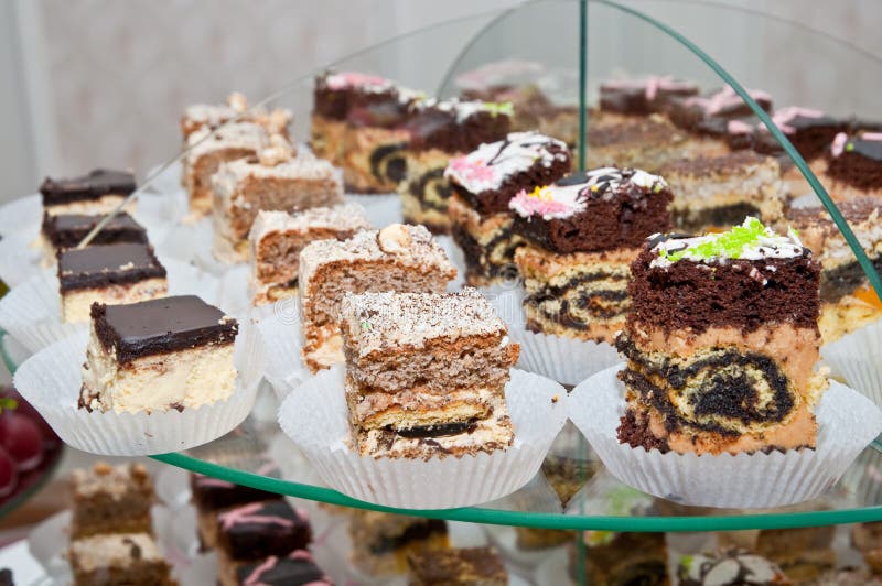 Cake pieces stock photo. Image of colorful, homemade - 43891338