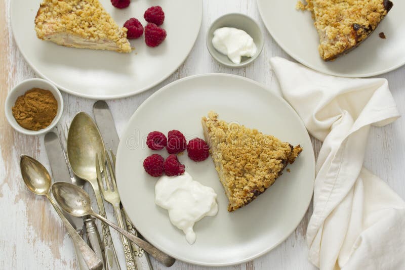 Cake on plate stock image. Image of healthy, crust, round - 79284269