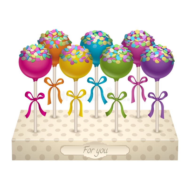 Cake Pops stock vector. Illustration of clip, confectionery - 47199252