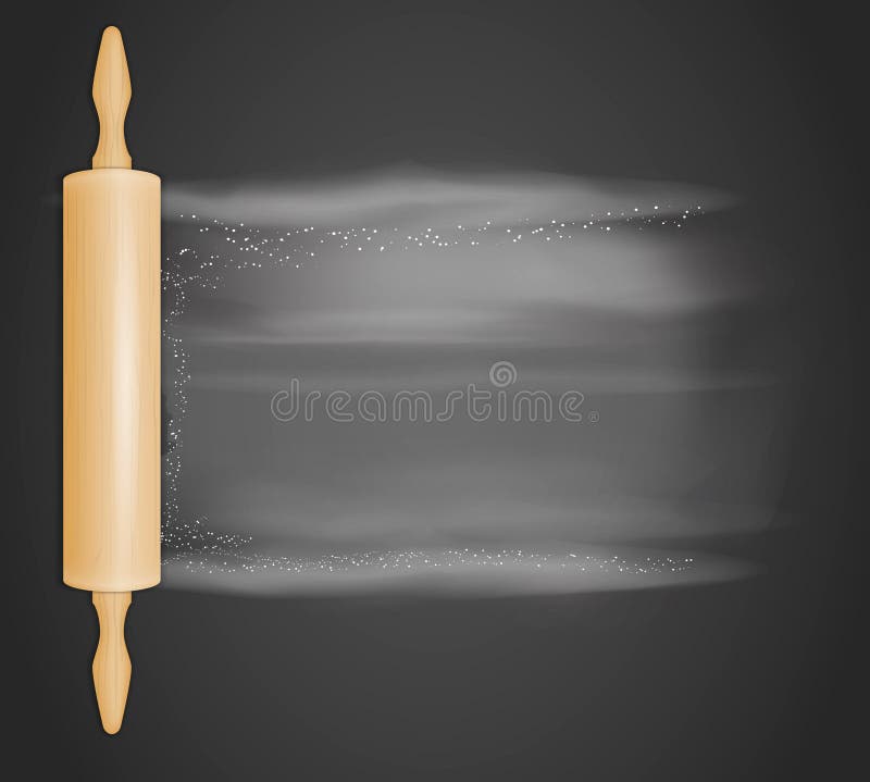 Wooden Rolling Pin Cooking Bakery, Homemade Cake Preparation Baking ...