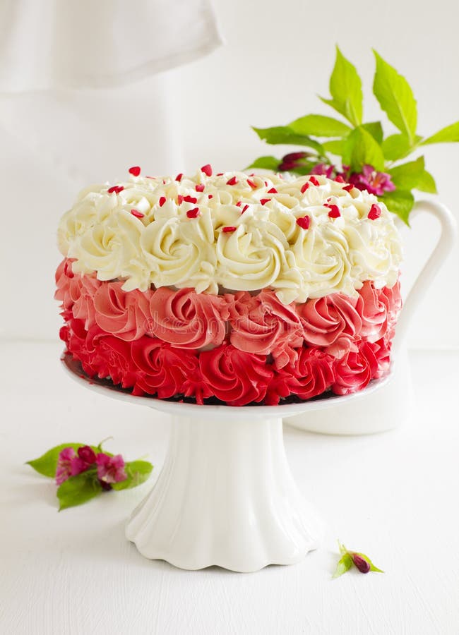 Cake Red Velvet stock image. Image of color, velvet, portion - 40657143