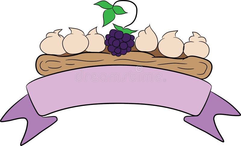 Cake with a ribbon. Vector stock vector. Illustration of cake - 137912687