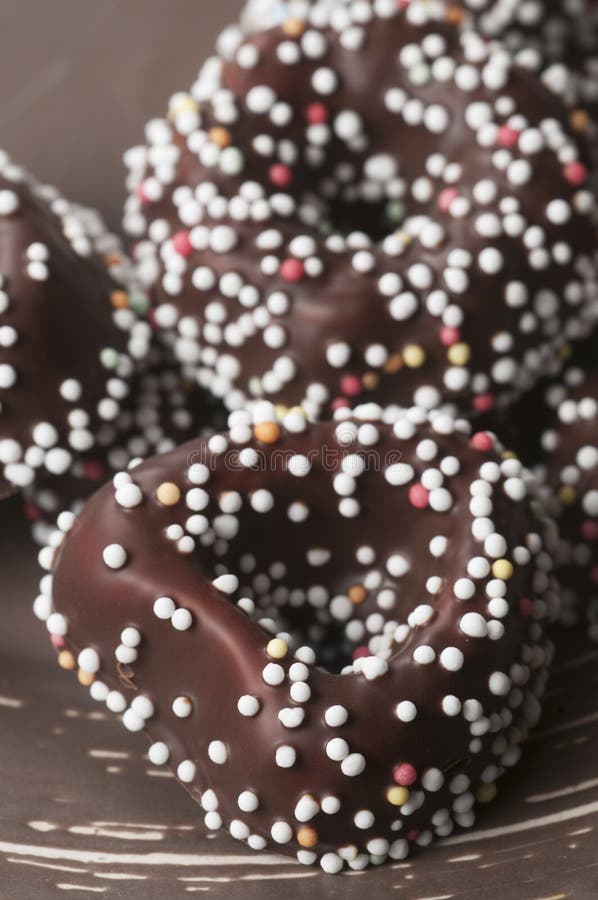 Cake Rings with Icing and Topping Stock Photo - Image of ring ...