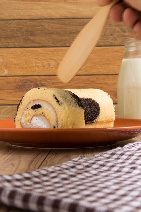 Snack for Coffee Break stock image. Image of table, closeup - 55803775