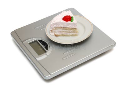 Cake on scales stock image. Image of concepts, sugar, kilogram - 9180685