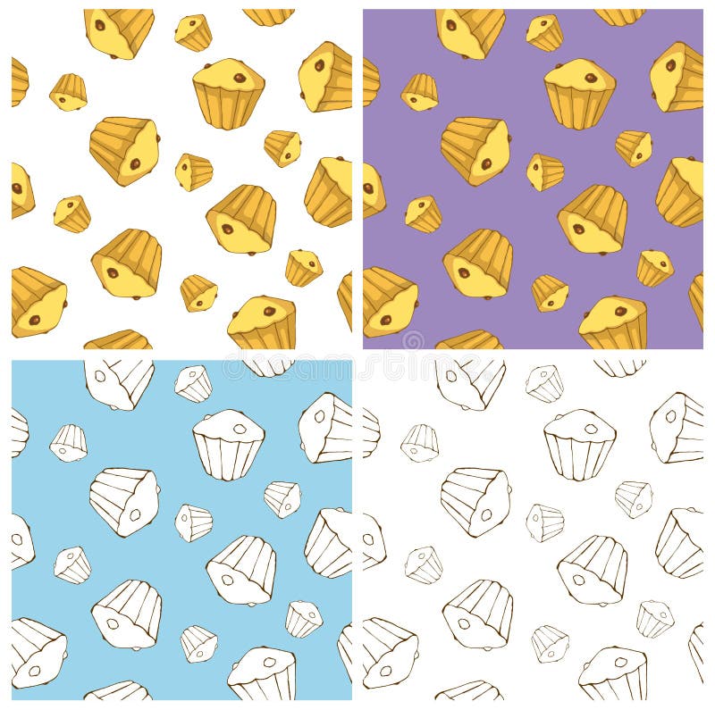 Cake seamless texture stock vector. Illustration of bakery - 64106956