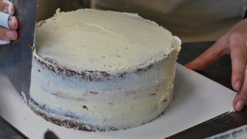 A Cake from Several Layers. the End of the Cooking, Layered Cake Stock ...